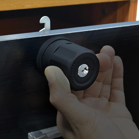 Twist to Lock storefront door lock keyless with unpickable Night Latch ...