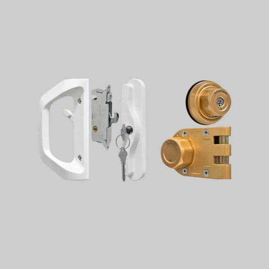 Twist to Lock storefront door lock keyless with unpickable Night Latch ...