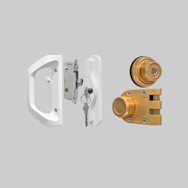 Twist to Lock storefront door lock keyless with unpickable Night Latch ...