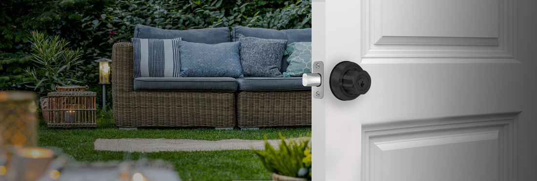 Twist to Lock storefront door lock keyless with unpickable Night Latch ...