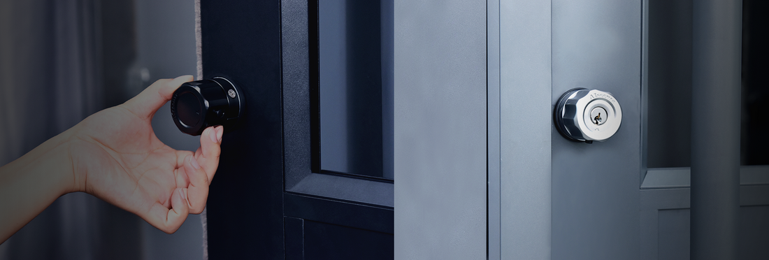 Twist to Lock storefront door lock keyless with unpickable Night Latch ...